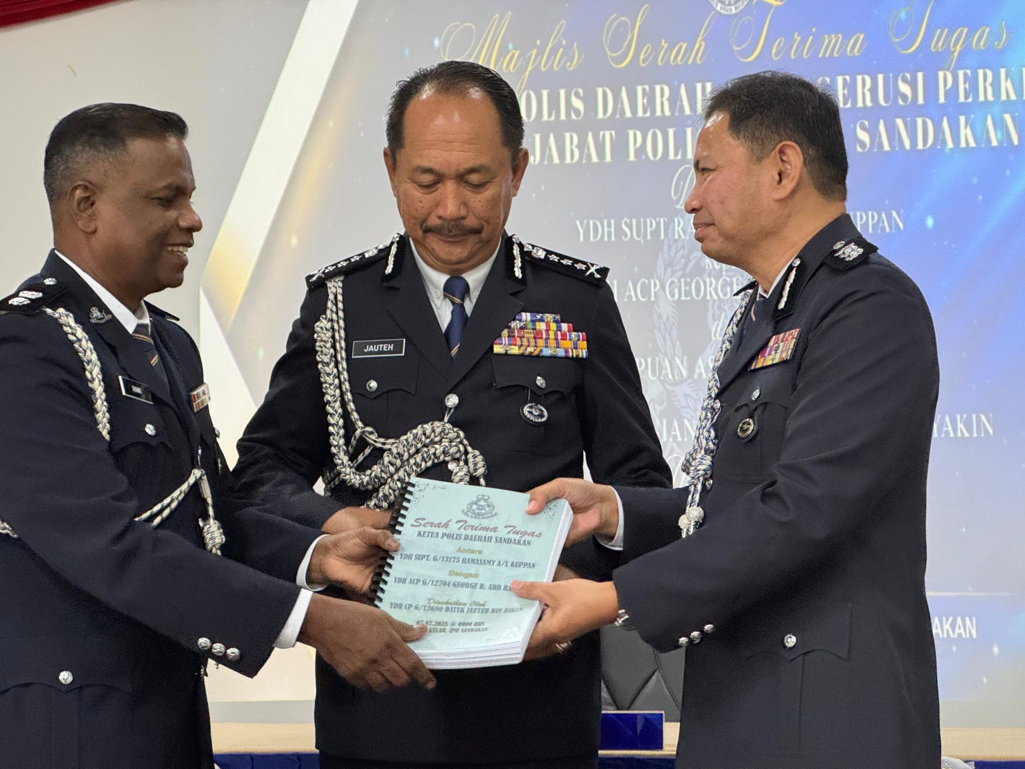George dilantik Ketua Polis Daerah Sandakan yang baharu – KUPIKUPI FM 96.3